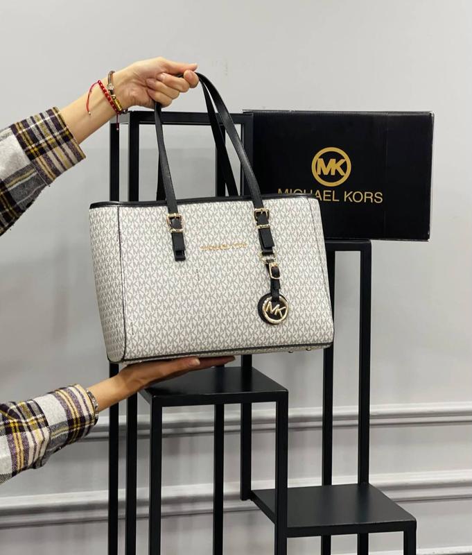 Сумка белая женская в стиле michael kors сумка майкл корс — цена 1499 ...