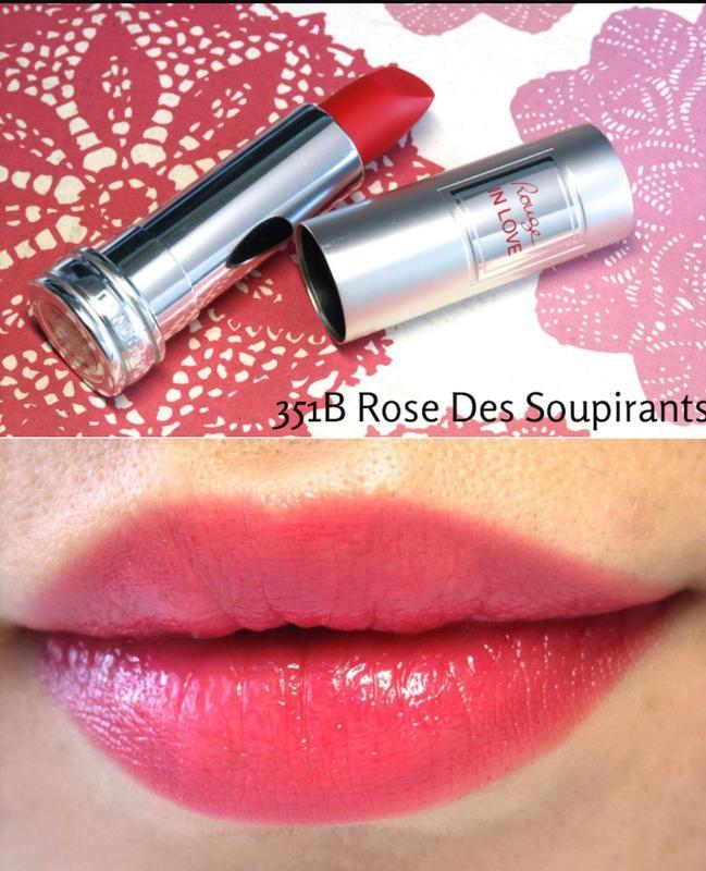 Стойкая губная помада lanсome rouge in love 351b rose des soupirants ...