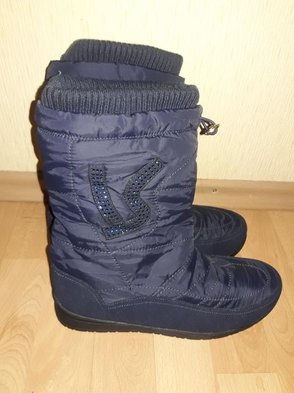 Синие дутики — цена 350 грн в каталоге Ботинки Купить женские вещи по доступной цене на Шафе