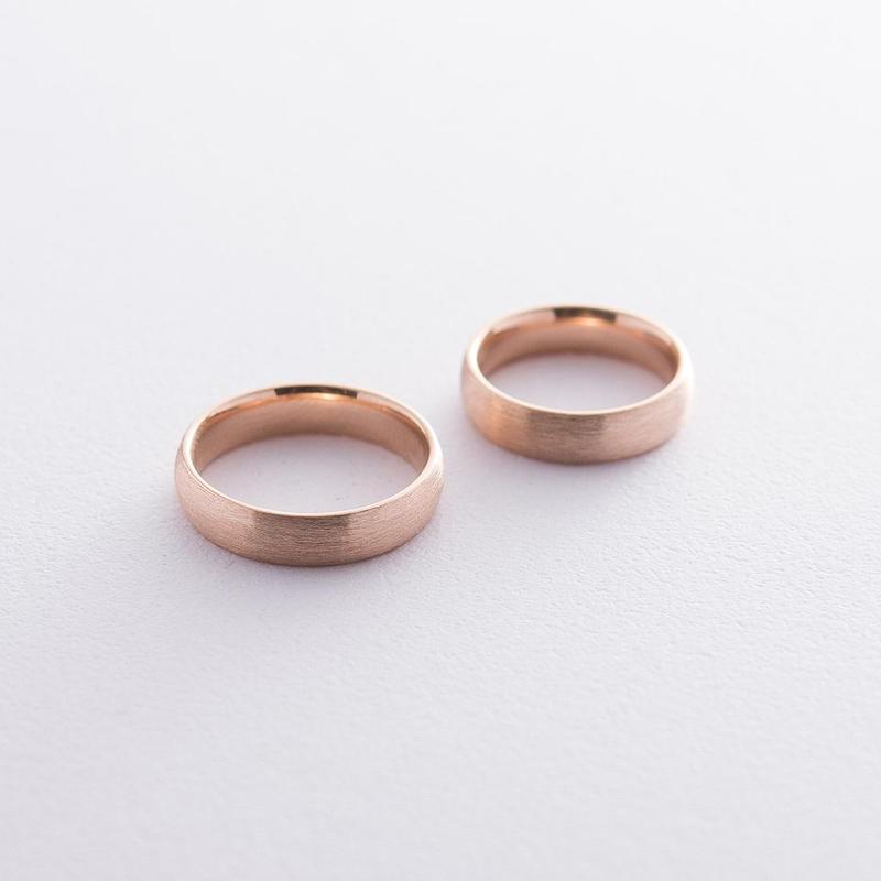 Золоте обручне кільце 5 мм матове обр00405 — ціна 18944 грн у каталозі Кільця і персні Купити