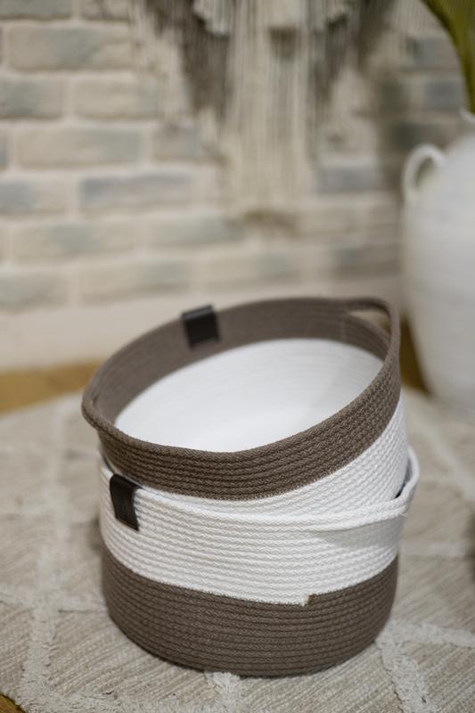 Кошики для зберігання набір кошиків кошик з шнура органайзер ручна