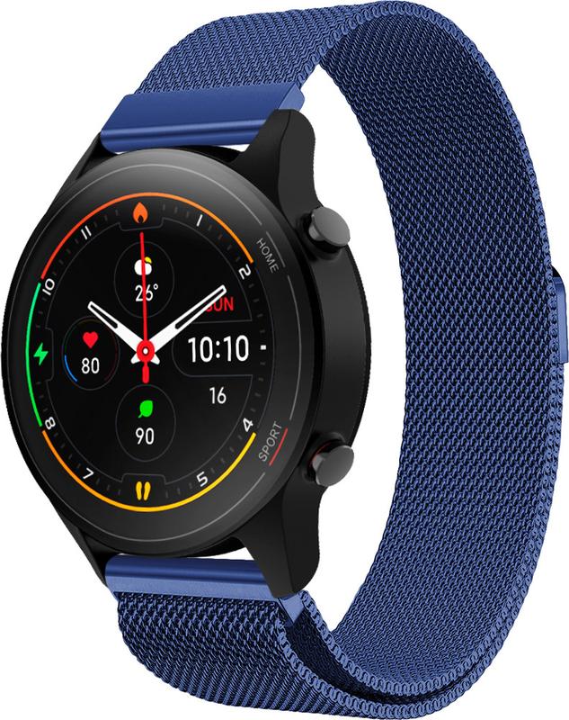 Миланская петля milano xiaomi mi watch (22мм) blue (сяоми ми вотч ...