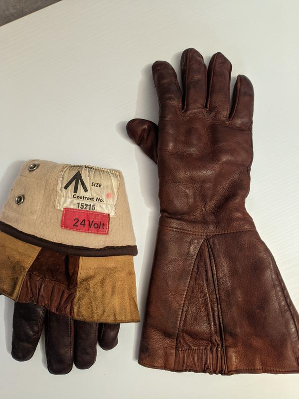 Военные кожаные перчатки летчика вторая мировая ww2 raf gloves — ціна ...