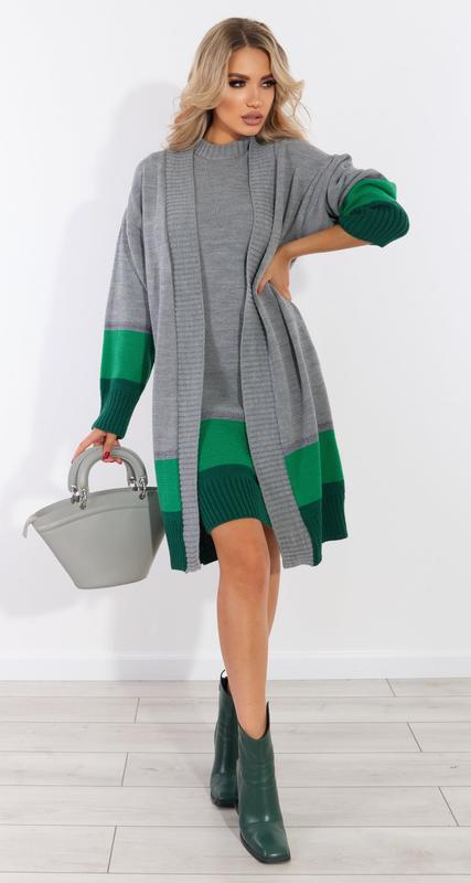 Костюм вязаний — цена 1600 грн в каталоге Костюмы с платьем Купить женские вещи по доступной