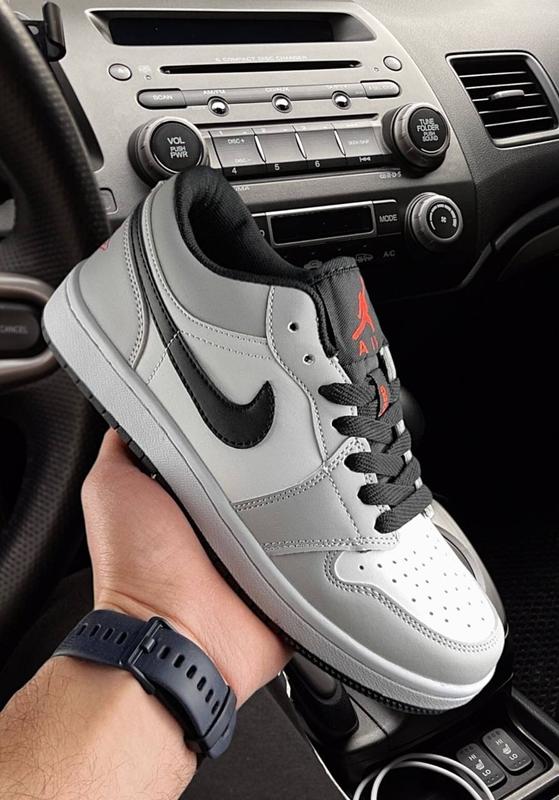 👟nike air jordan 1 retro low (серые с белым) — цена 2099 грн в каталоге ...