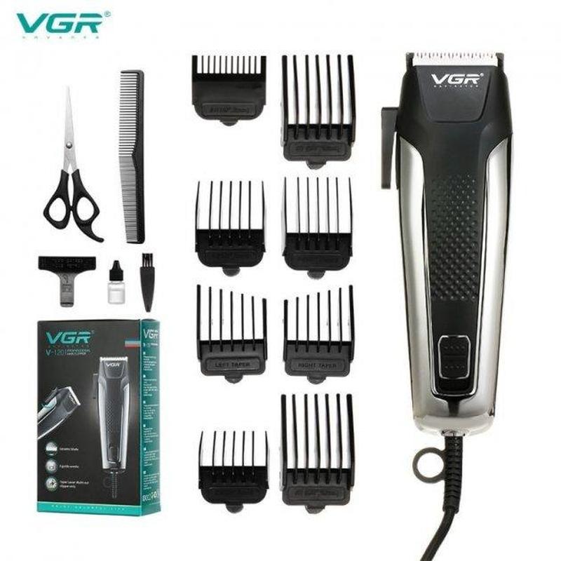 Профессиональная машинка для стрижки волос 8 насадок vgr v-120 pro ...