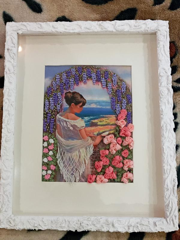 Картина вишивка стрічками — ціна 570 грн у каталозі Картини Купити товари для дому та побуту за