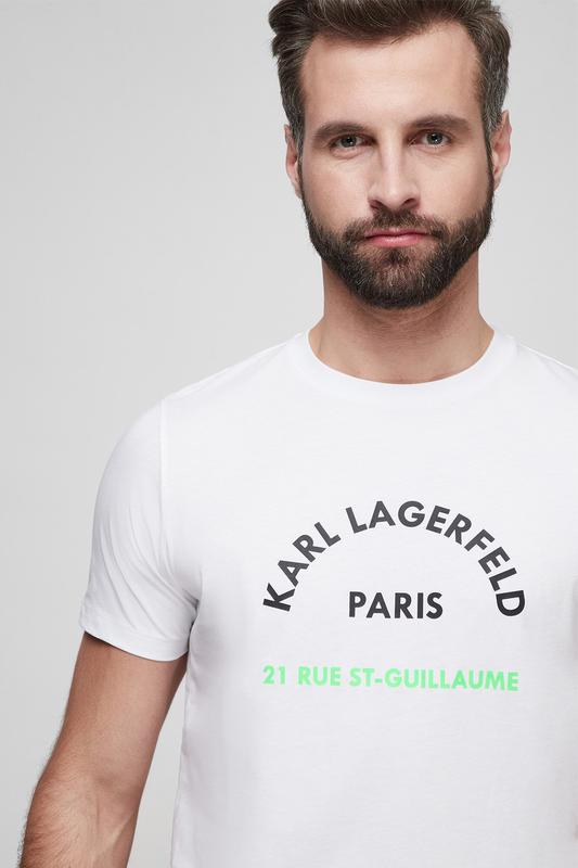 Мужская футболка karl lagerfeld, белая карл лагерфельд — цена 400 грн в ...