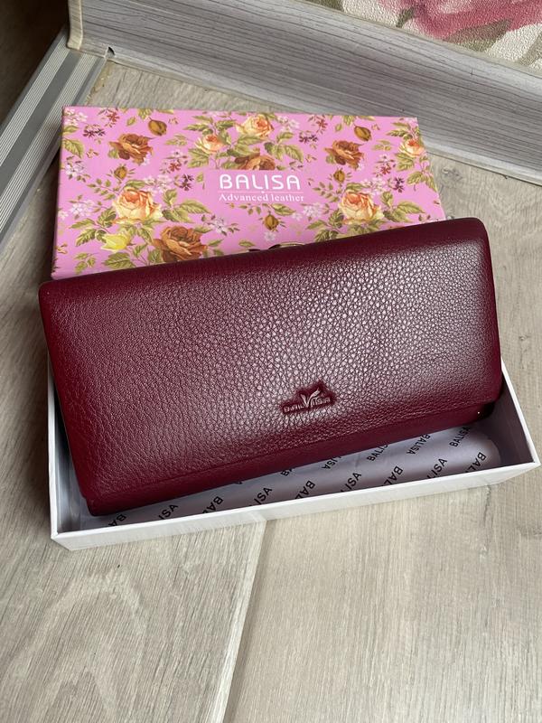 Шикарний, якісний, шкіряний гаманець balisa на магнітах — ціна 690 грн ...