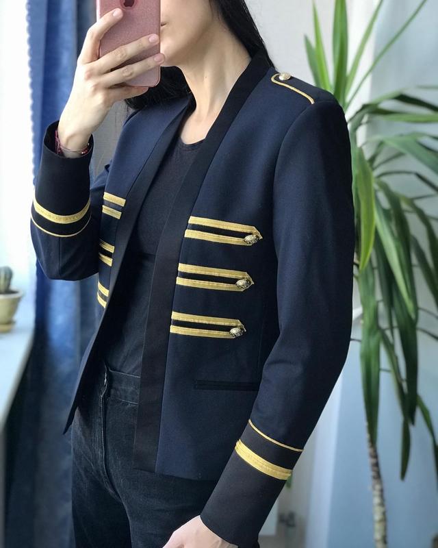 Жакет пиджак мундир zara милитари стиль — цена 1850 грн в каталоге ...