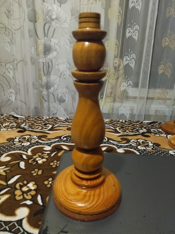 Подсвечник ручной работы из дерева — цена 180 грн в каталоге ...