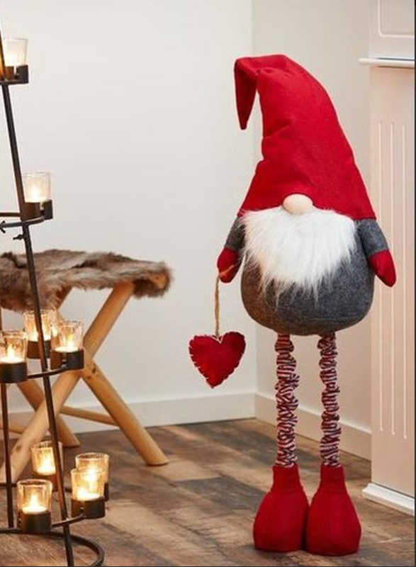 Новогодний гном 128 см эльф санта гномик рождественский скандинавський ельф різдвяний ельф