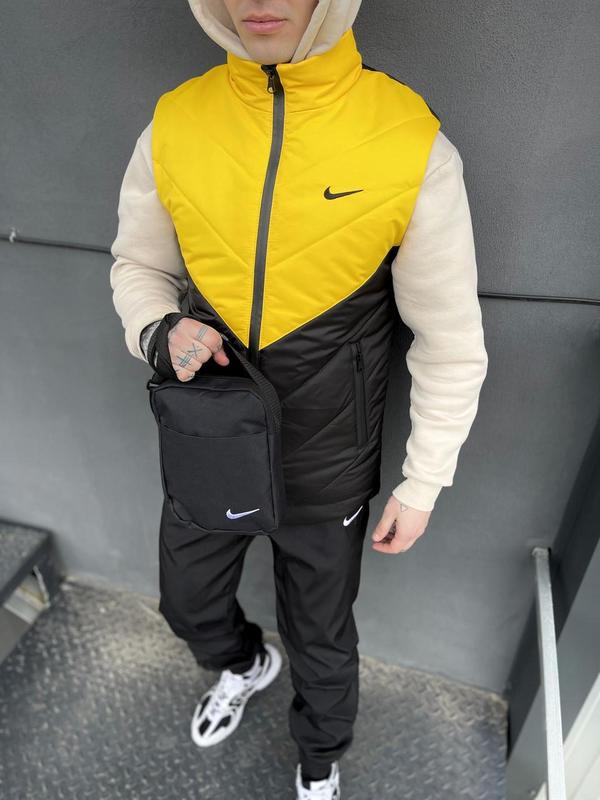 Жилетка мужская + штаны + барсетка костюм осенний весенний 'clip' nike ...