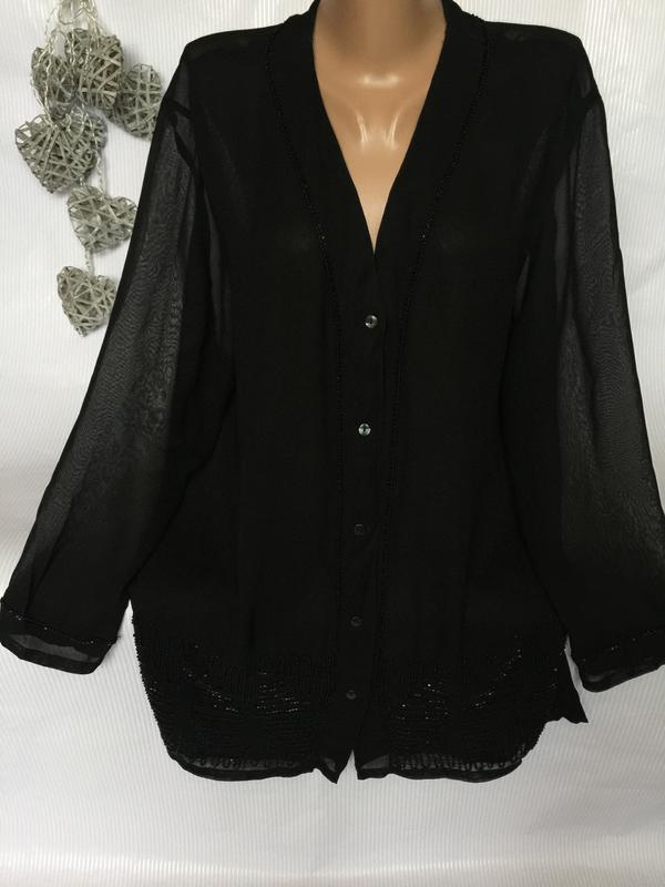 Шикарна блуза попереду подвійний шифон бісер Principles — ціна 290 грн у каталозі Блузи Купити