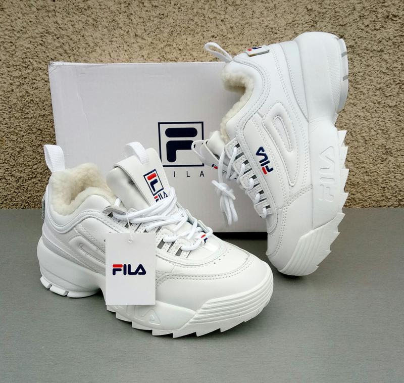 Женские зимние кроссовки fila белые! — ціна 799 грн у каталозі Кросівки ...