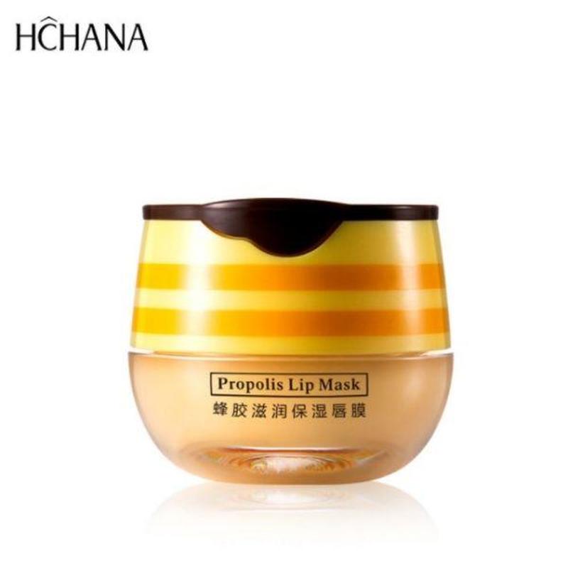 Медовый восстанавливающий бальзам для губ hchana propolis lip mask с ...