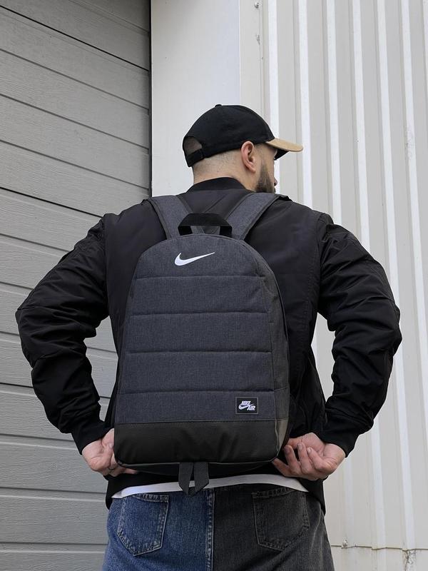 Рюкзак nike air спортивный городской серый мужской женский портфель ...