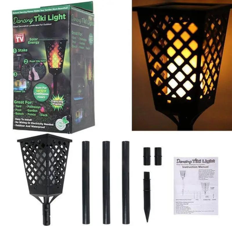 Уличный фонарь на солнечной панели Tiki Light — цена 580 грн в каталоге Уличные светильники