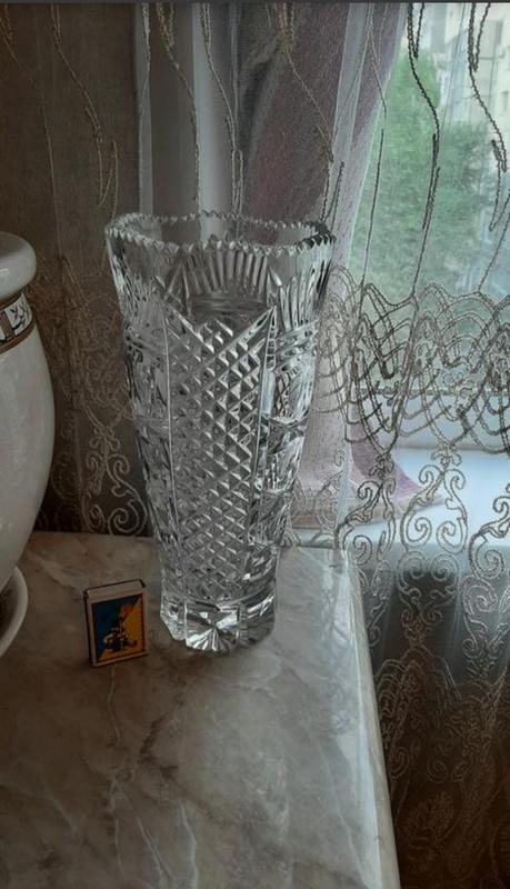 Добротная большая хрустальная ваза — цена 1500 грн в каталоге Вазы Купить товары для дома и быта
