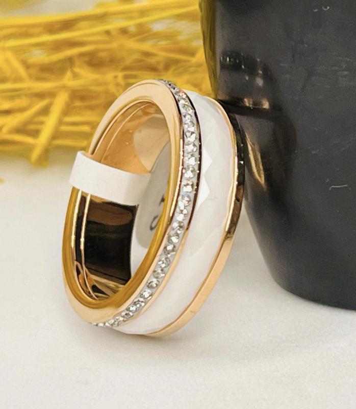 Каблучка кераміка позолота — ціна 450 грн у каталозі Кільця і персні Купити аксесуари за