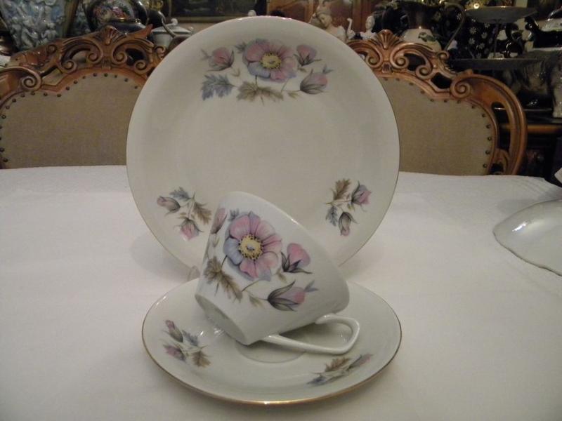 Старинная чайная тройка фарфор польша новая №597 4 — цена 300 грн в каталоге Чашки Купить