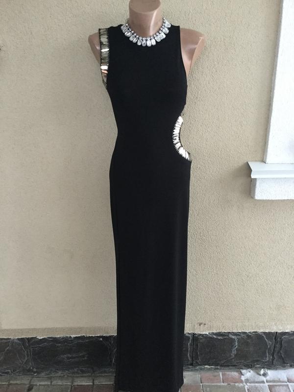 Дуже красиве чорне довге сексі вечірнє плаття відкриті деталі — ціна 895 грн у каталозі Довгі