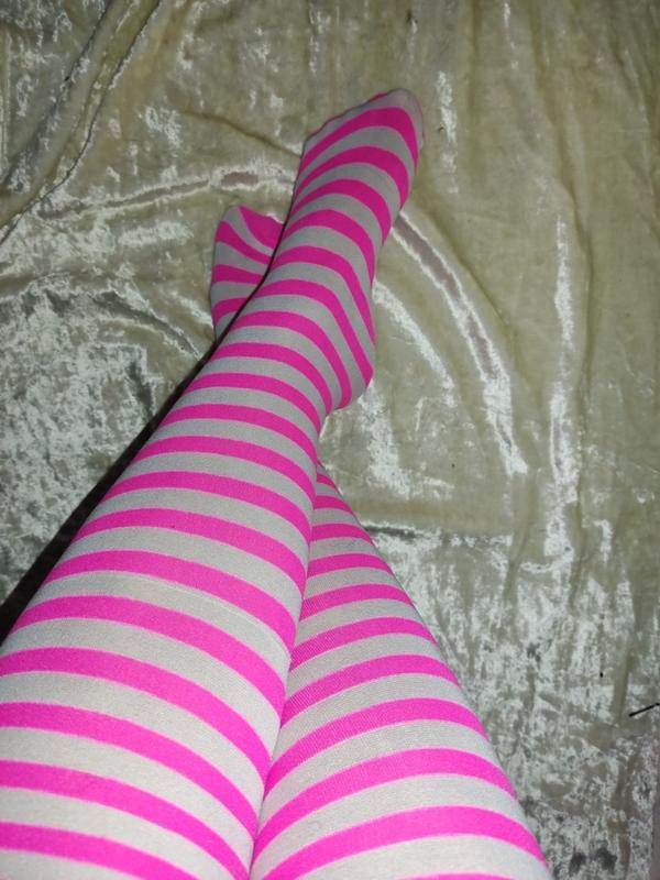 Неонові колготки в смужку — ціна 150 грн у каталозі Колготки Купити жіночі речі за доступною