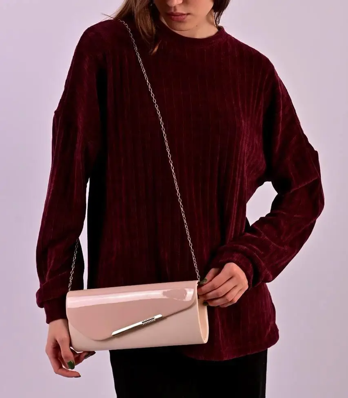 Сумка клатч женская пудровая код 7 0163 уценка читайте описание — цена 223 грн в каталоге