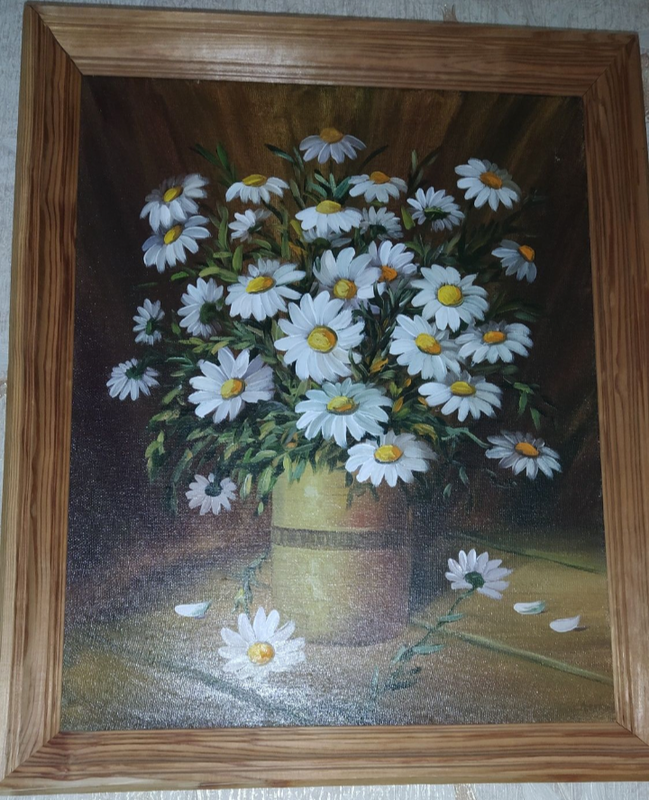 Картина масло ромашки — цена 2900 грн в каталоге Картины Купить товары для дома и быта по