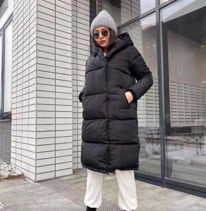 Женская зимняя удлиненная курточка 4 цвета 42 44 46 размеры — цена 1100 грн в каталоге Куртки