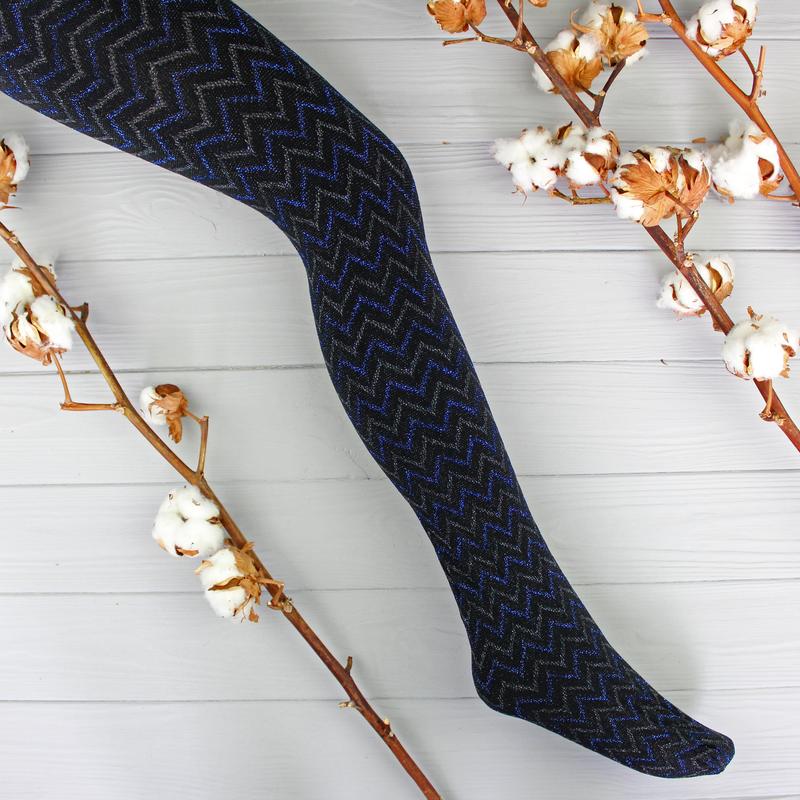 Сяючі колготки зиг-заг з гліттером calzedonia — ціна 199 грн у каталозі ...