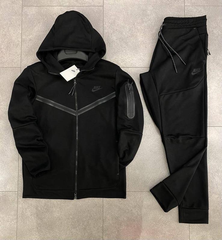 Чорний костюм nike tech fleece / спортивни костюми найк тич флис — цена ...