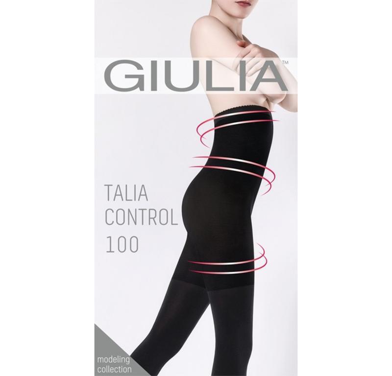 Колготки с высокой талией и поясом на силиконовой основе Giulia 100 ден