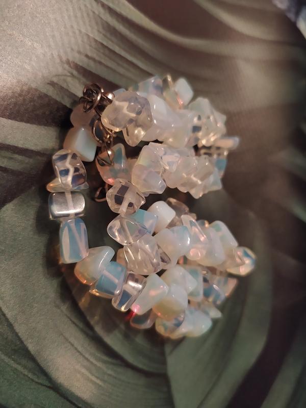 Скло імітація місячного каменю — ціна 260 грн у каталозі Кольє і намиста Купити аксесуари за