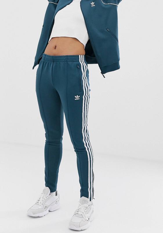 Синие спортивные штаны adidas originals с 3 полосками, брюки adidas ...