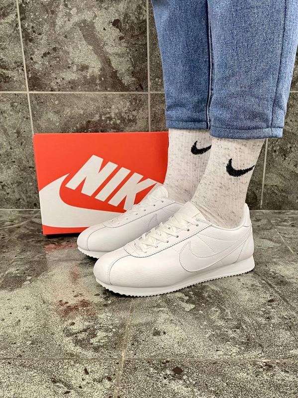 Мужские кроссовки найк кортез белые nike cortez white — цена 1190 грн в ...