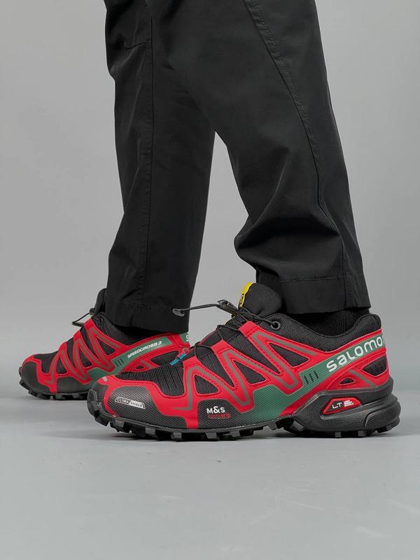 Хит продаж! мужские кроссовки salomon speedcross 3 black red — цена ...