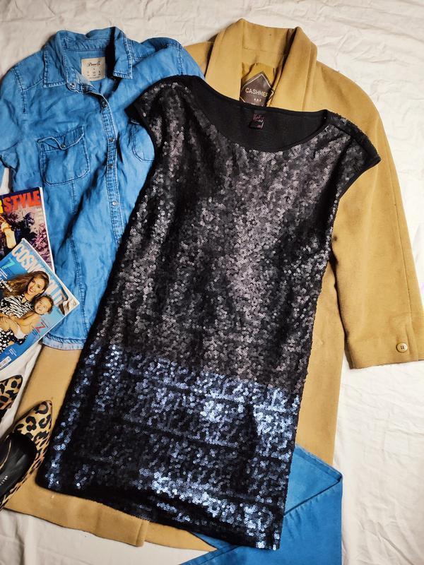 Gokx for tu платье большое батальное батал прямое трапеция с пайетками ...