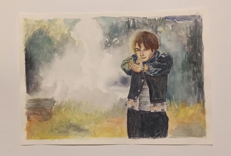 Картина дим туман природа ліс уривок з фільму серіалу — ціна 700 грн у каталозі Картини Купити