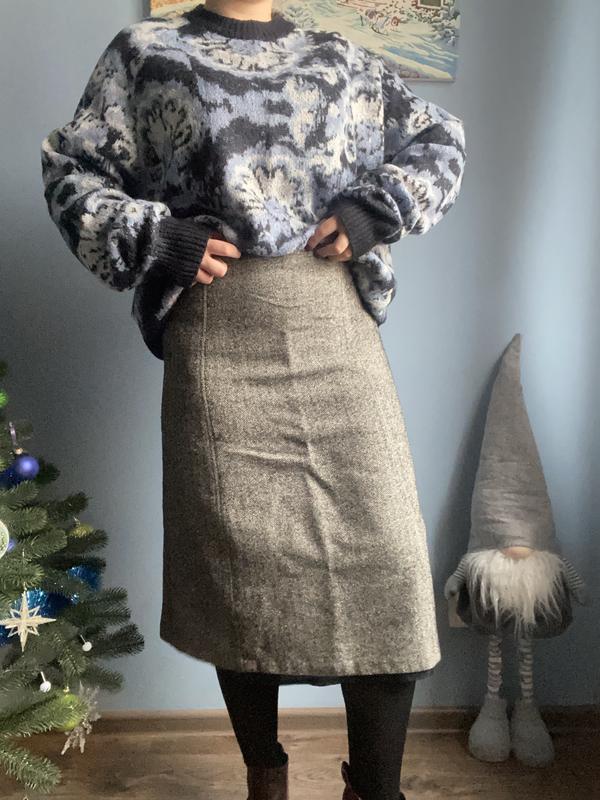 Вовняна спідниця — ціна 590 грн у каталозі Міді спідниці Купити жіночі речі за доступною ціною