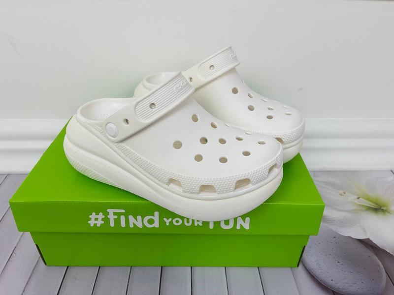 Жіночі крокси crocs crush platform white крокси жіночі на платформі — ціна 1849 грн у каталозі ...