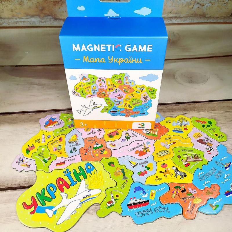 Магнітна гра пазл карта україни — ціна 145 грн у каталозі Настільні ігри Купити дитячі товари