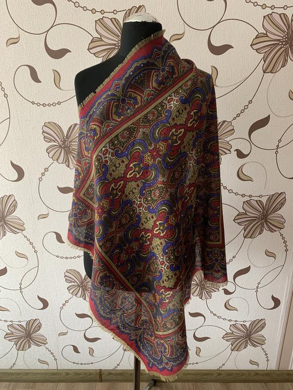 Вовняна хустка — ціна 180 грн у каталозі Шарфи Купити аксесуари за доступною ціною на Шафі