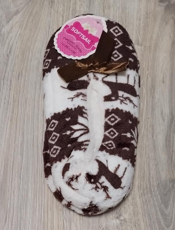 Теплі домашні тапочки балетки тапки носки 35 37 — ціна 185 грн у каталозі Капці Купити жіночі