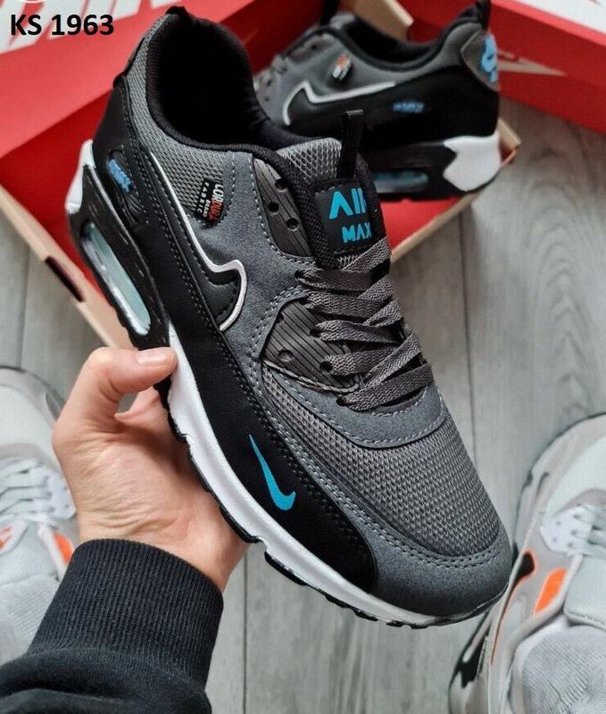 Кроссовки nike air max 90 cordura серо-синие — цена 1590 грн в каталоге ...