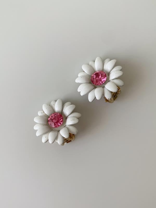 Винтажные клипсы цветочки Lisner — цена 260 грн в каталоге Серьги Купить аксессуары по доступной