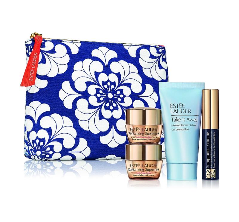 Estée lauder набор подарочный крем+крем под глаза+вмивалка+туш ...