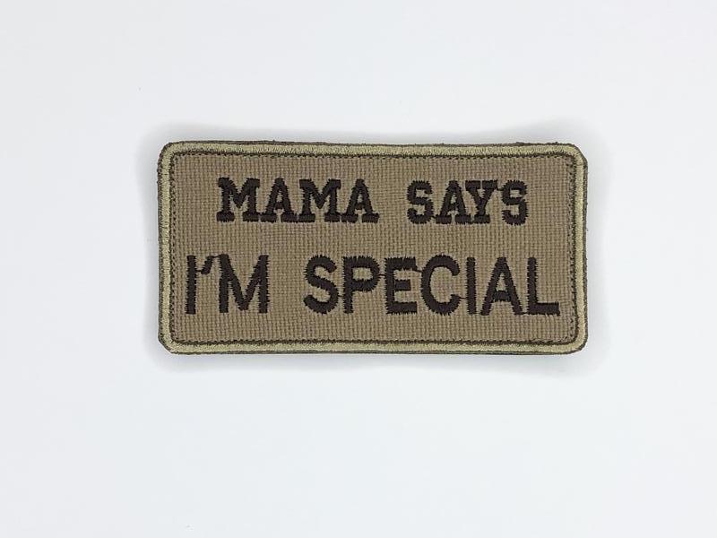 Шеврон (патч) мама говорит я особенный mama says i'm special на липучке ...