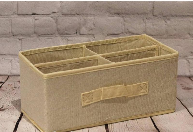 Органайзер для білизни на 4 секції бежевий — ціна 165 грн у каталозі Органайзери Купити товари