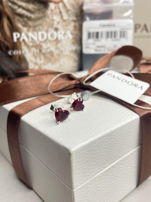 Оригинальные серебряные серьги пандора pandora 292549c01 100% оригинал ...